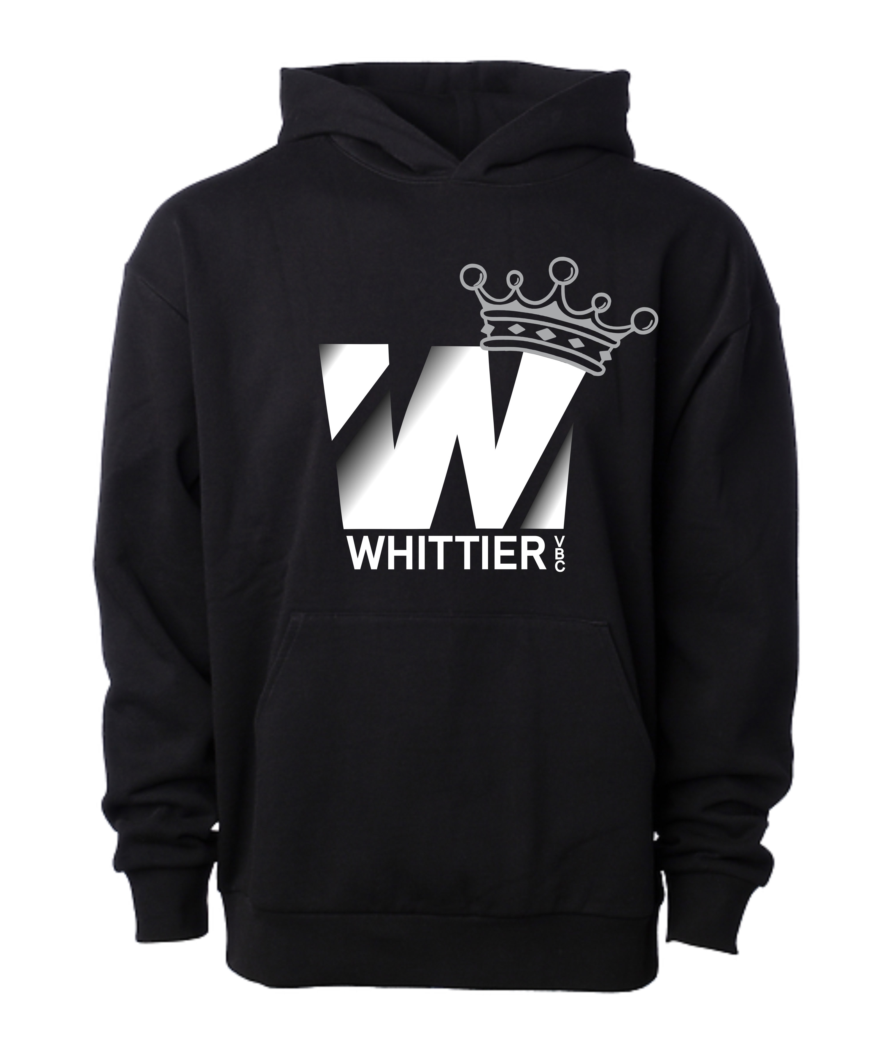 WHITTIER volleyball club Hoodie White W – Dope Gear Culture